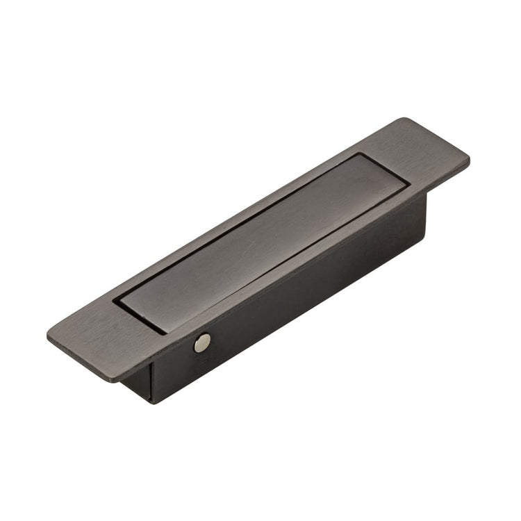 Gunmetal Grey Concealed Flush Pull Handle 90mm | Mucheln – HardwareBox