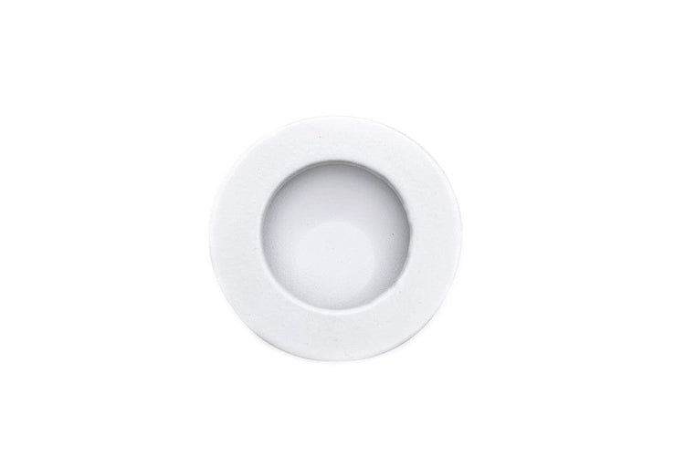 White Round Flush Pull 30mm | Mucheln – HardwareBox