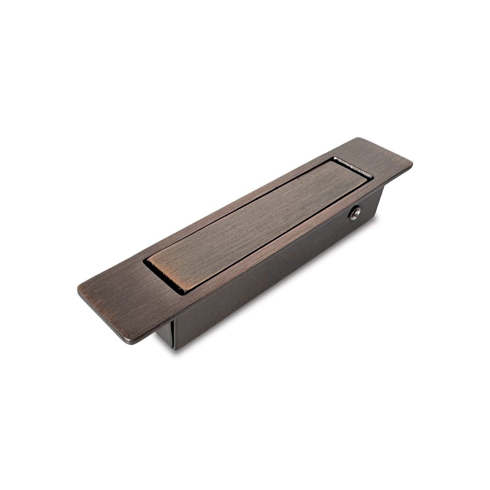 Antique Bronze Concealed Flush Pull Handle 90mm | Mucheln – HardwareBox