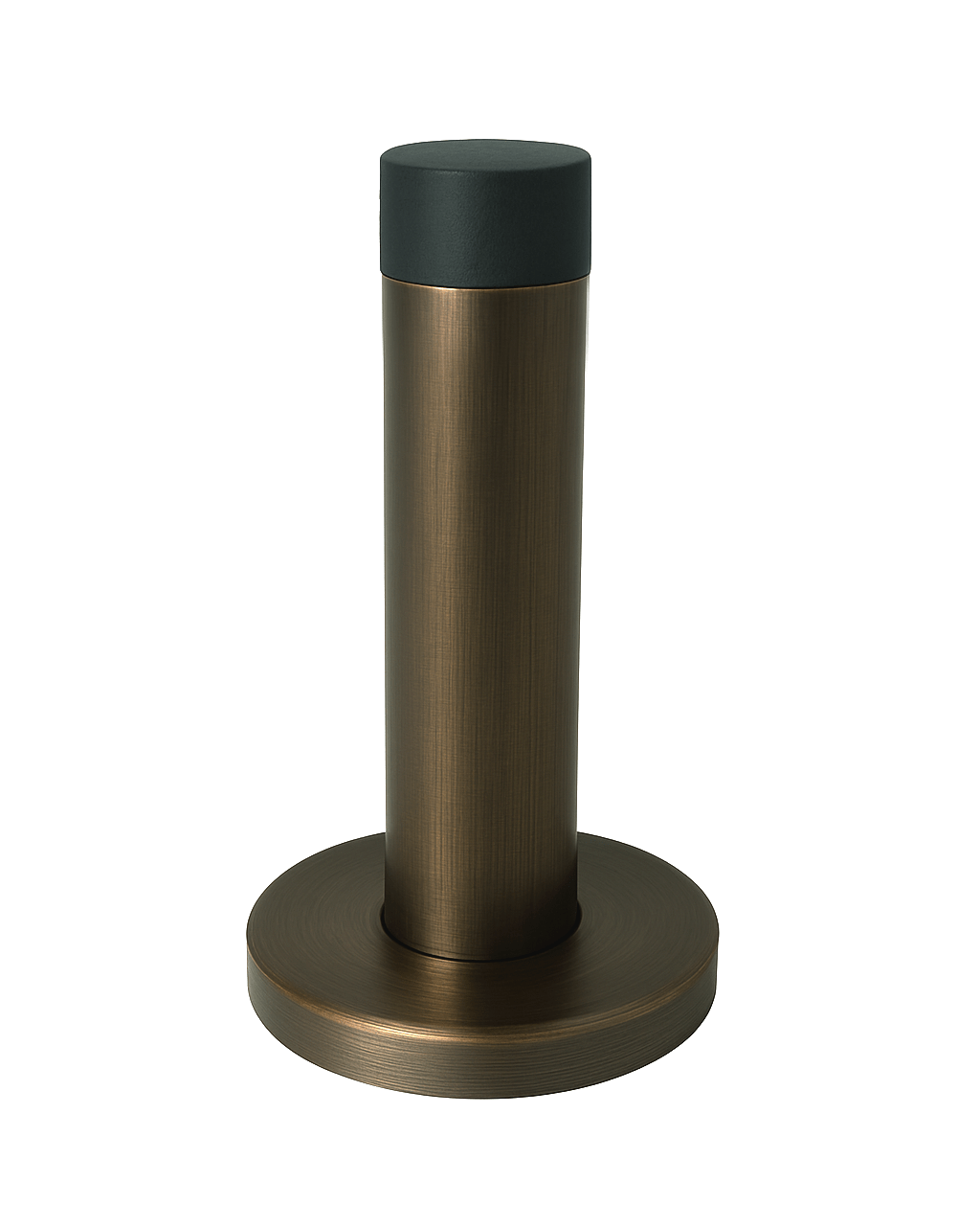Antique Bronze Round Door Stop with Rubber Tip I Mucheln – HardwareBox
