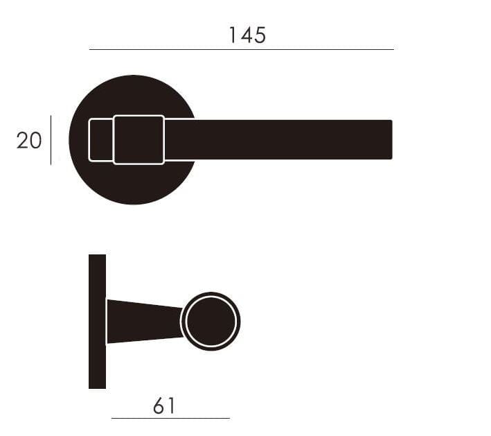 Solid (Brushed) Brass Dummy Handle 63mm | Mucheln Odyssey Series ...