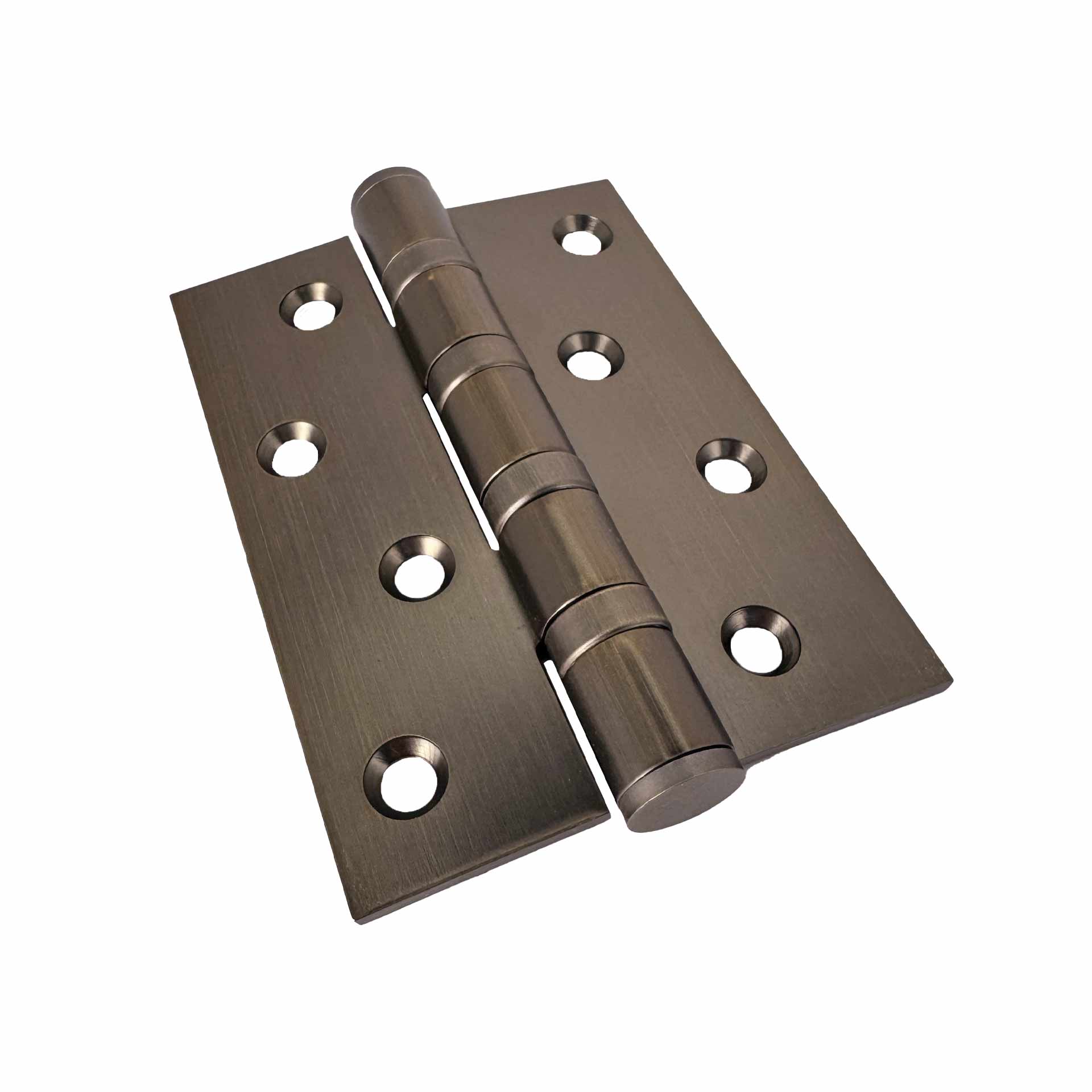 Antique Bronze Fixed Pin Door Hinge 100mm x 75mm (2 Hinges) | Mucheln ...