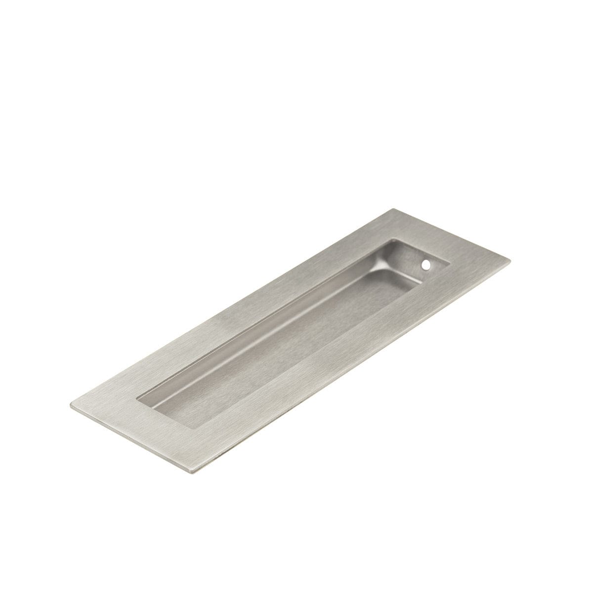 Satin Nickel Rectangle Flush Pull 150mm | Mucheln – HardwareBox