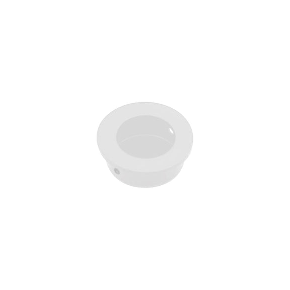 White Round Flush Pull 30mm | Mucheln – HardwareBox