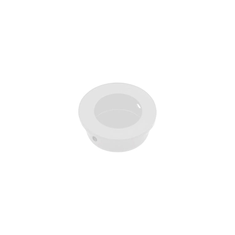White Round Flush Pull 30mm | Mucheln – HardwareBox