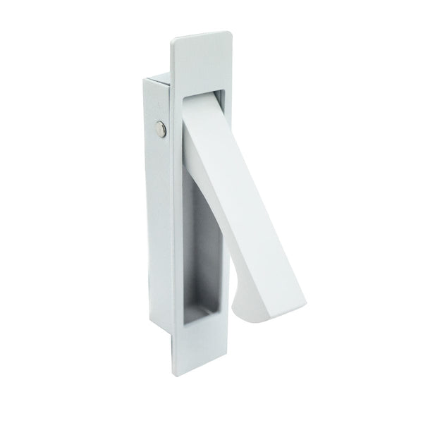 White Concealed Flush Pull Handle 90mm | Mucheln – HardwareBox