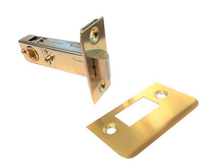 Brushed Brass Privacy Door Handle 52mm | Mucheln Edge Series – HardwareBox