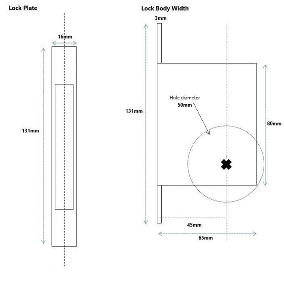 Matte Black Round Cavity Privacy Sliding Door Lock with Snib I Mucheln ...