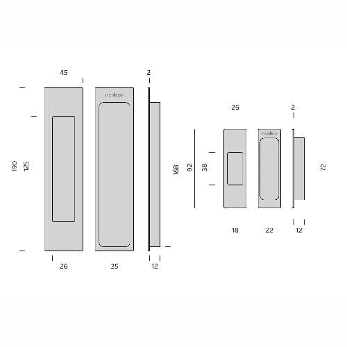 Brushed Brass Sliding Door Passage Set I Mardeco – HardwareBox