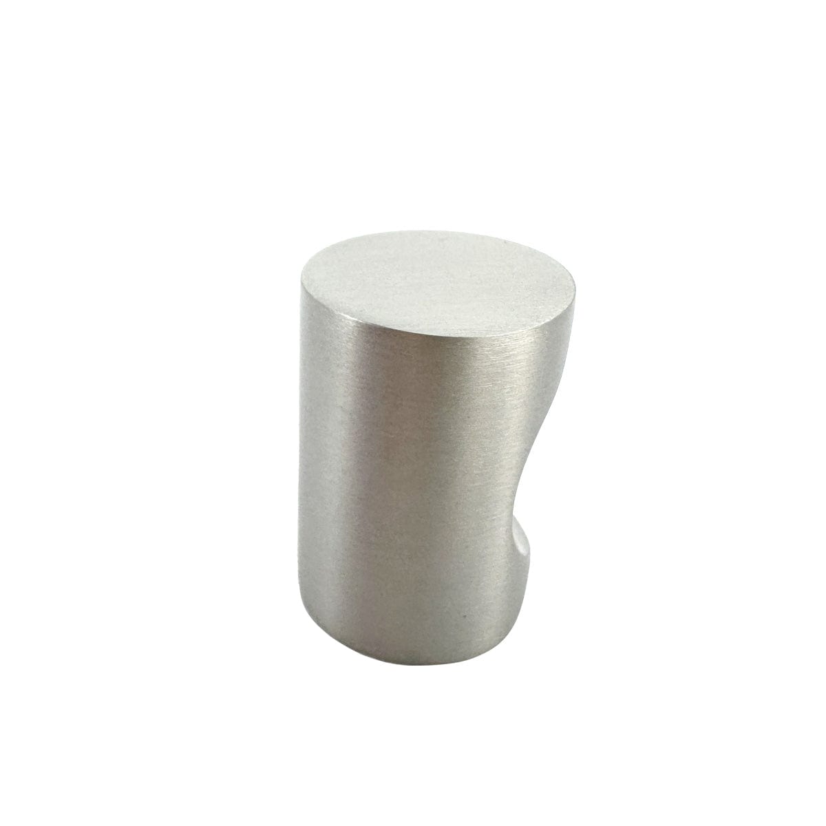 Satin Nickel Indent Finger Pull Cupboard Knob, 20mm – HardwareBox